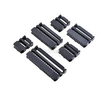 Wiring Connecting Terminals - 100PCS IDC Socket FC-6P 2.54mm IDC Connector 6-pin Cable Socket 6P ...
