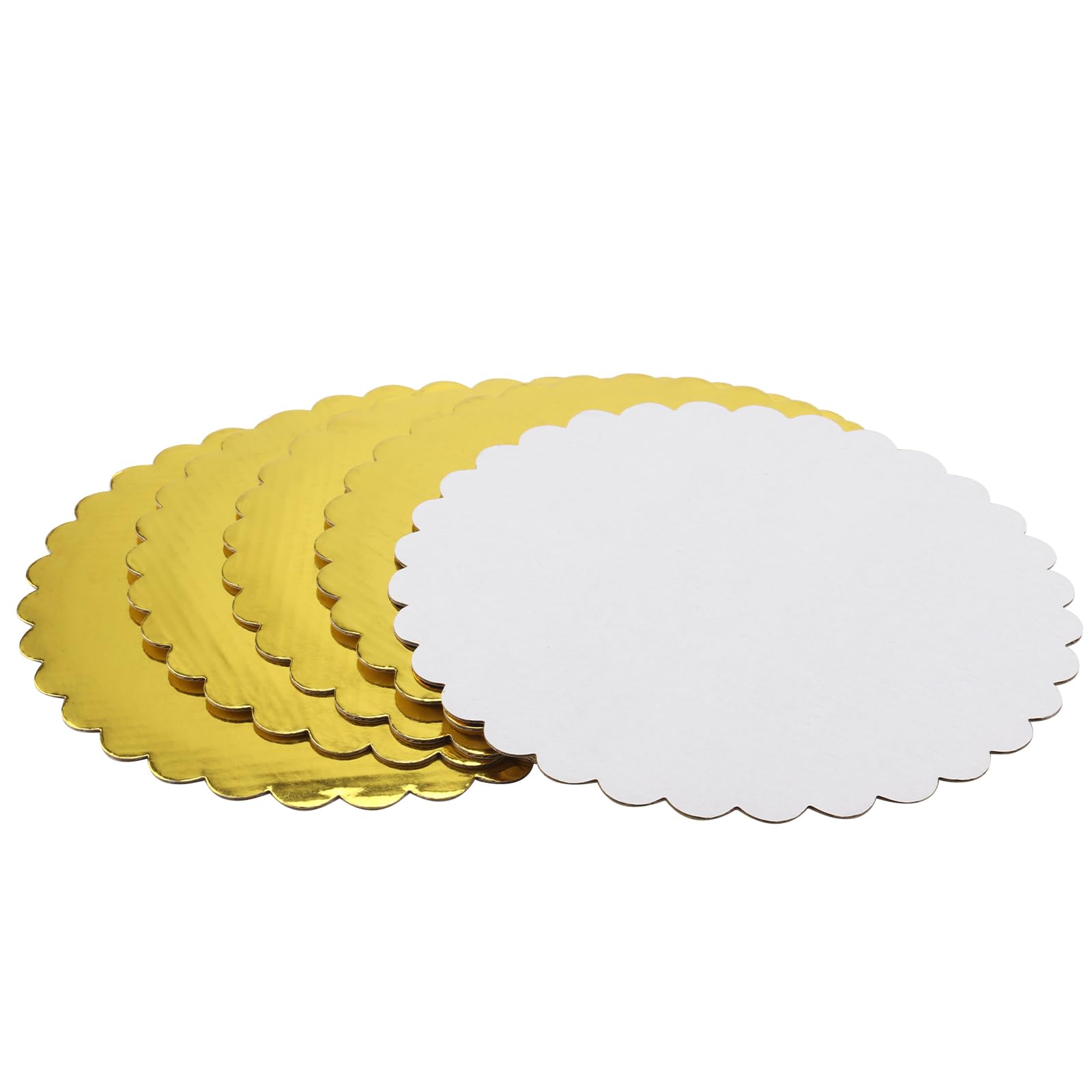 Snapklik.com : 50 Pack 8 Inch Gold Cake Boards Rounds, Greaseproof ...