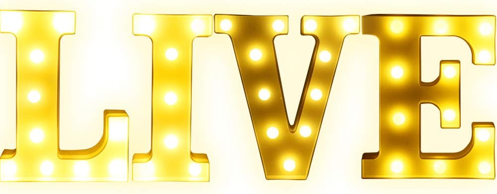 Amazon.com: Creation Core 8.7" Tall Large LED Live Marquee Signs ...