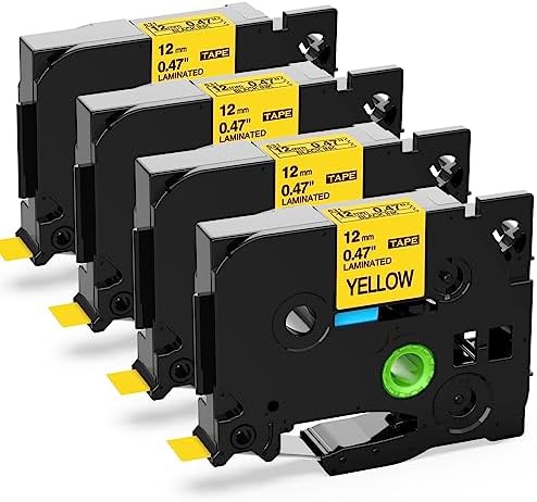 Upwinning TZe-631 Kompatibel mit Brother P-touch Bänder 12mm Gelb ...