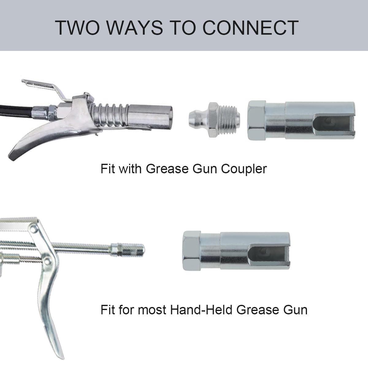 Snapklik.com : 90 Degree Grease Coupler, CLAHJQX Grease Gun Adapter ...