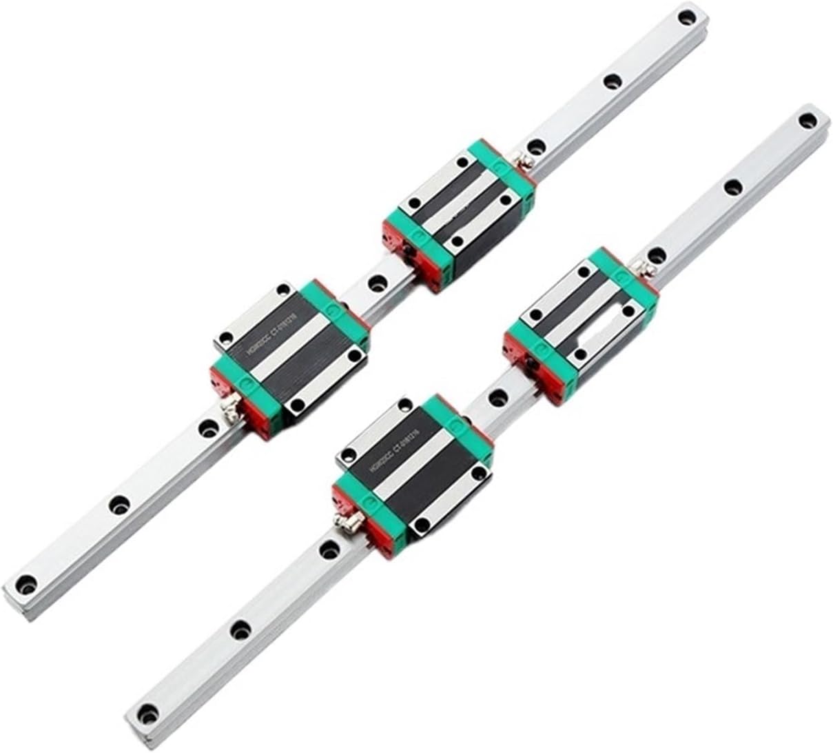 Miniature Linear Sliding Guideway Rail 2pcs HGR15 Linear Guide 4pcs ...