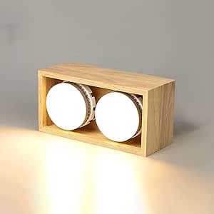 Amazon.com: Wood Spotlight LED Surface Mounted Downlight, Square Wooden ...