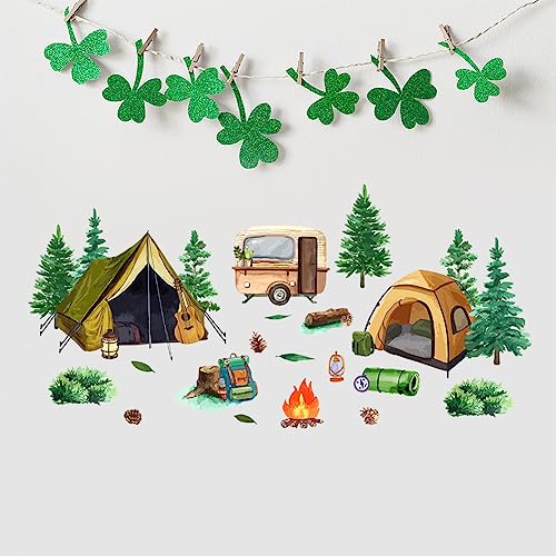 SUPERDANT Outdoor Camping Stickers Dining Car Tent Wall Art Removable ...