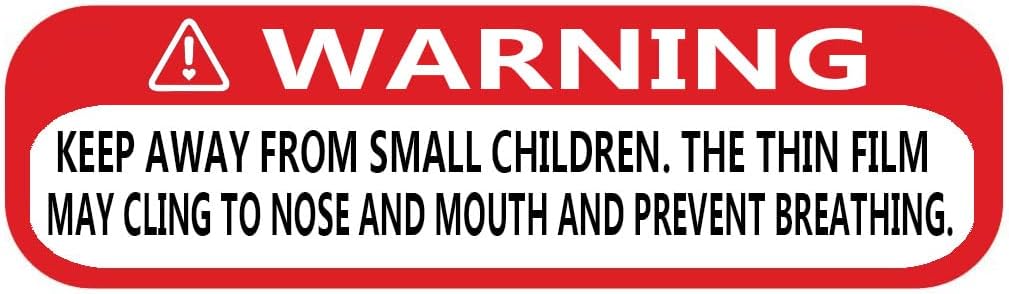 Amazon.com: YOUOK Suffocation Warning Lables,Child Choking Hazard ...