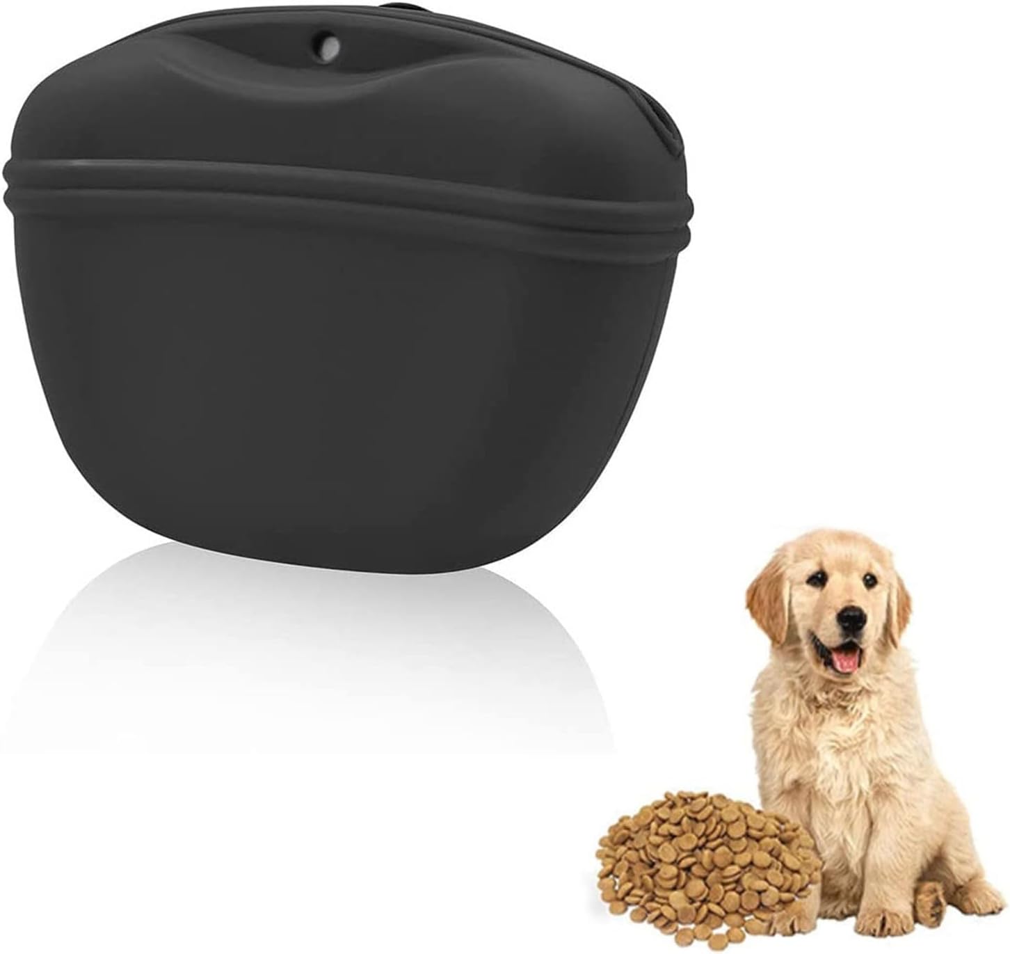 Amazon.co.jp: HelloGO トリーツポーチ ウエストポーチ 犬用訓練ポーチ ペット用餌ポーチ ウエストポーチ シンプル 餌入れ ペット用品 散歩用 外出用（ブラック） : ペット用品