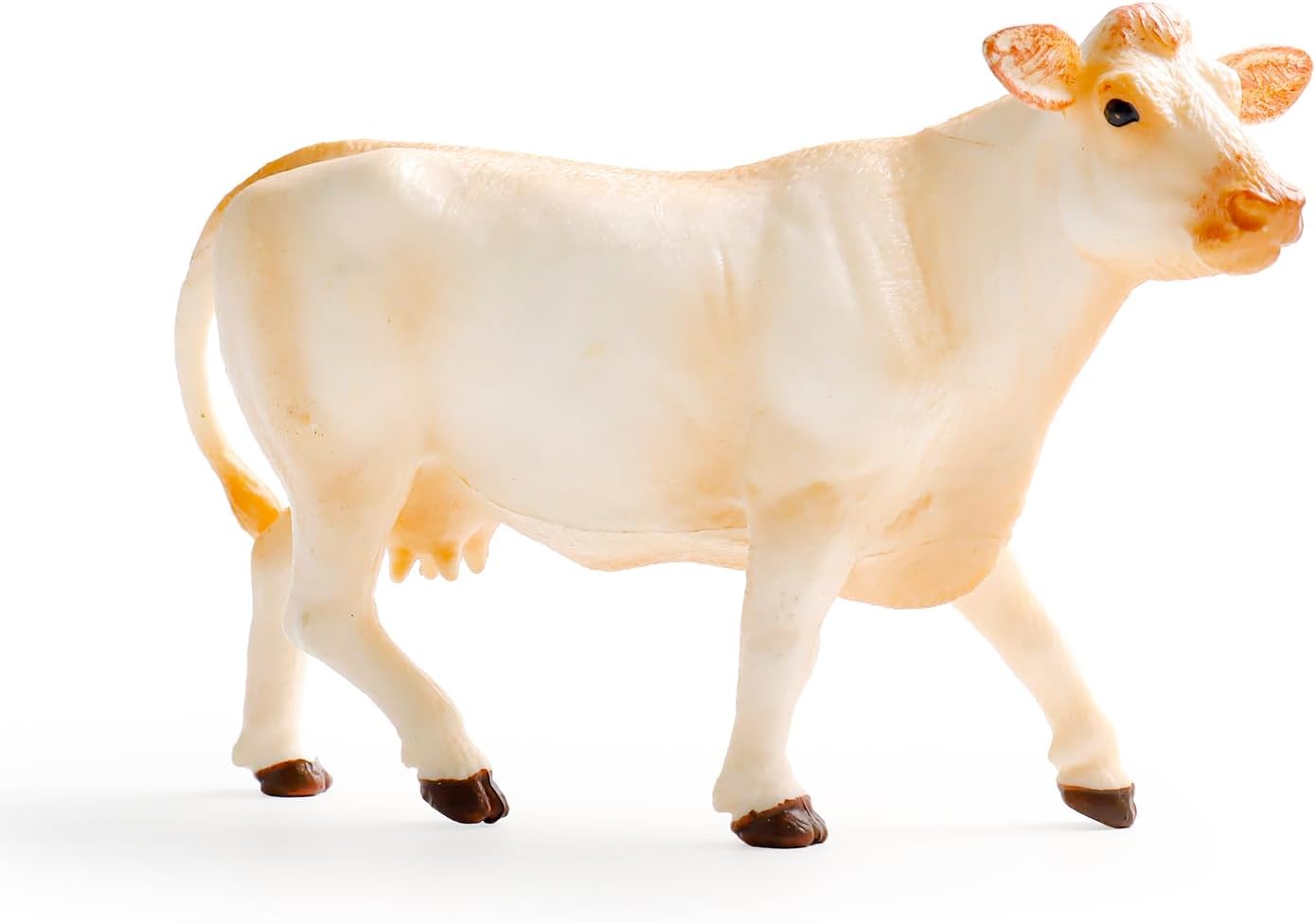 Amazon.com: Aydinids Miniature Charolais Bull Farm Cow Figure Mini Cow ...