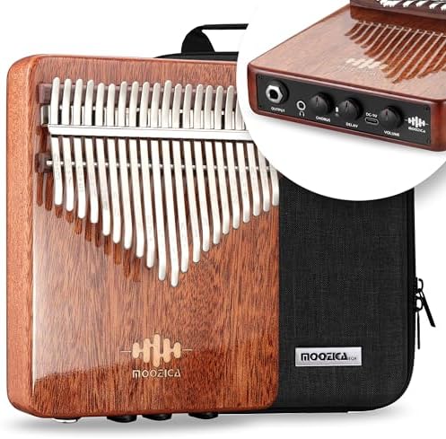 Amazon.com: MOOZICA EQX Series Professional Kalimba, Built-in Piezo ...