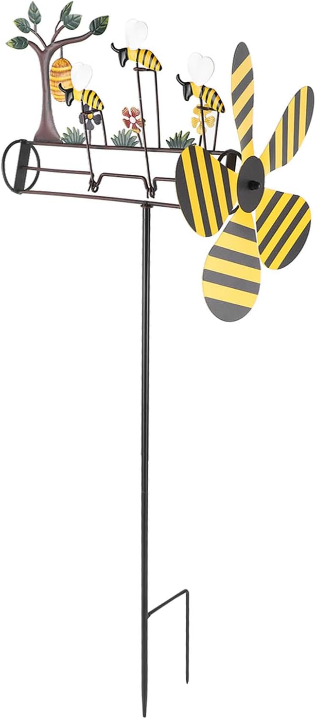 Amazon.com: Septpenta Outdoor Decor, 3 Little Bees Colorful Animal ...
