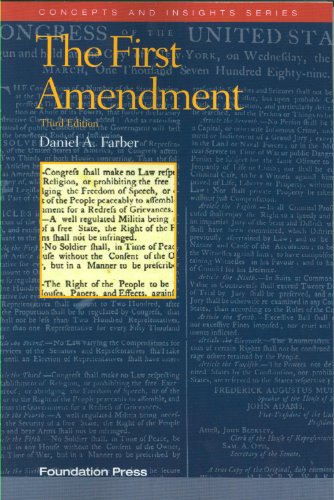 Amazon.com: The First Amendment (Concepts and Insights): 9781599417516 ...