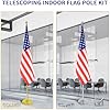 Amazon.com : Indoor Flagpole Kit with Weighted & Thickened Base 6-8FT ...