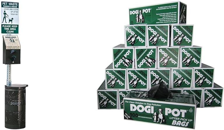 Amazon.com: DOGIPOT 1003-L Pet Station with Sign, Dispenser, Receptacle ...