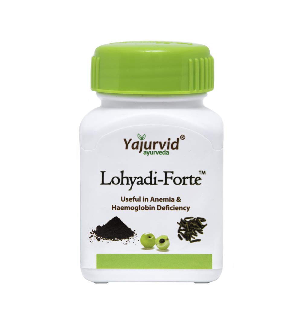 Buy Yajurvid Ayurveda Lohyadi-Forte Anemia Tablet for Iron & Hemoglobin ...
