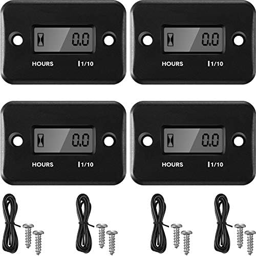 Amazon.com: 4 Pieces Hour Meters for Small Engines Inductive Digital ...