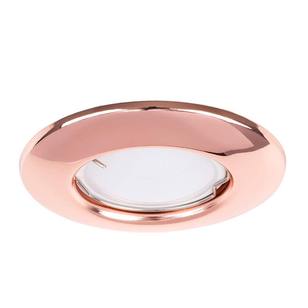 Pack of 10 - MiniSun GU10 Ceiling Downlight Fittings in a Copper Finish ...