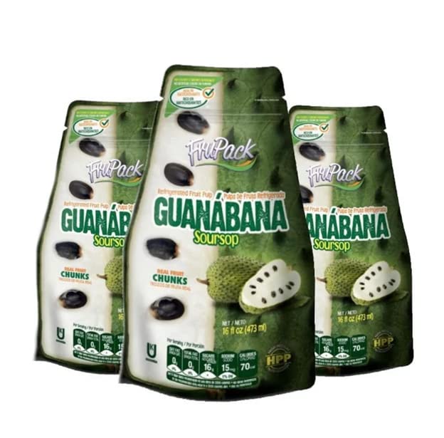 Amazon.com: 3 PACK SOURSOUP PULP / 3 PACK DE PULPA DE GUANABANA ...