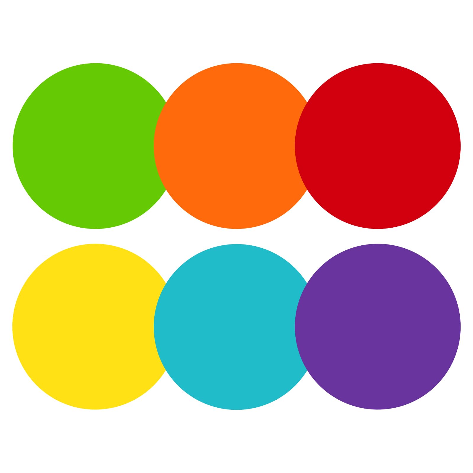 Amazon.com: STARLIBOO 6" Round Large Colored Moving Stickers Labels ...