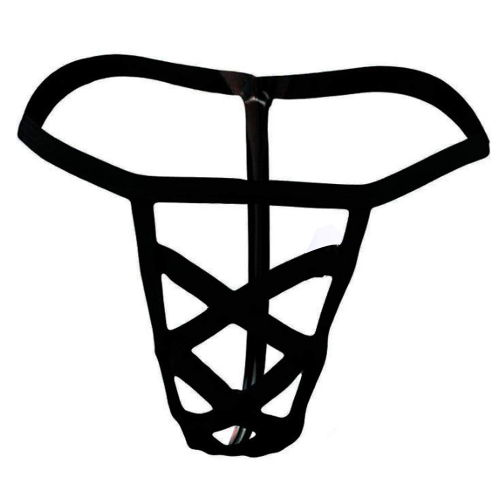 Men Sexy Underwear G-String Thong See-Through Low Rise Briefs Mesh ...