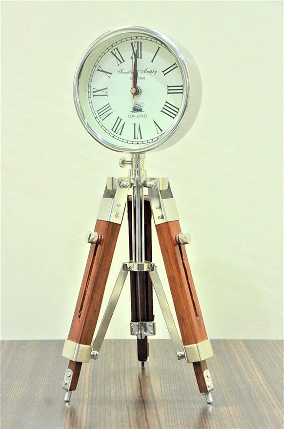Wooden Table Clock Wooden Table Clock Table & Floor Standing Roman ...