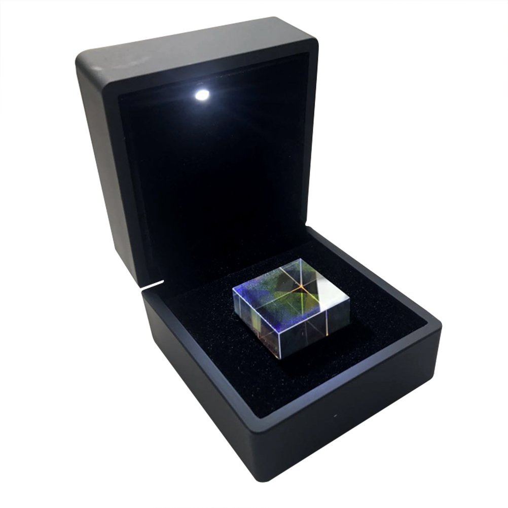 UKCOCO Glass Cube Dispersion Prism RGB Cube Optical Cube: Amazon.com ...