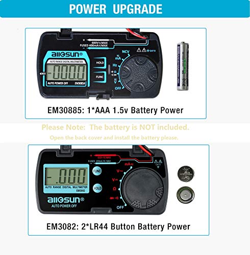 Snapklik.com : ALLOSUN Digital Multimeter Pocket Size DC AC Voltage ...