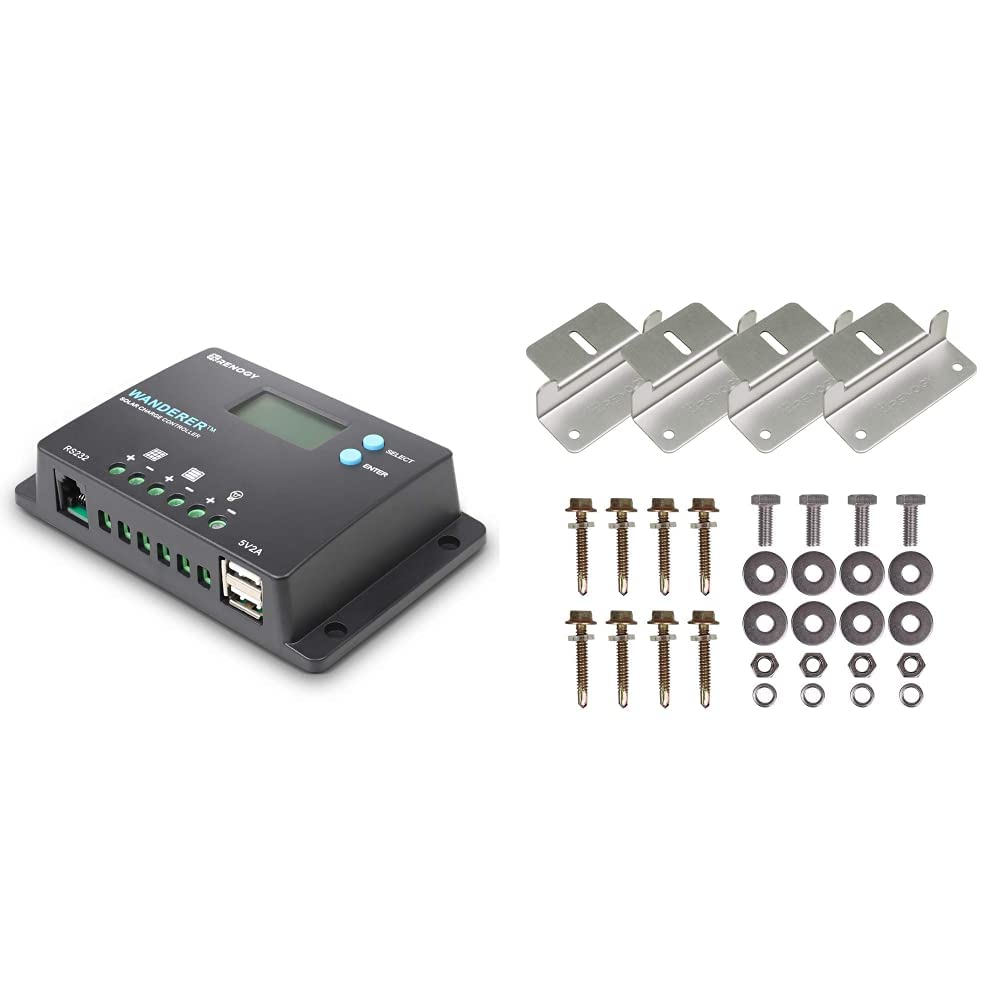 Wanderer 10A PWM Charge Controller 12V/24V With Bluetooth, 40% OFF