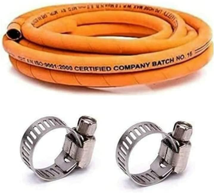 Prestige 1.5M LPG Rubber Hose Pipe with Reinforced Steel Wire, ISI ...