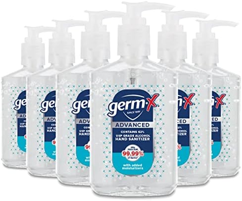 Amazon.com: Germ-X Advanced Hand Sanitizer, Non-Drying Moisturizing ...