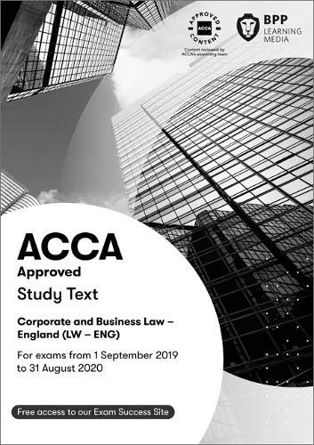 ACCA Corporate and Business Law (English): Study Text: BPP Learning Media: 9781509724031: Amazon ...
