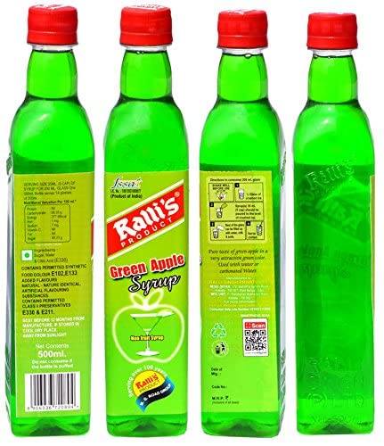 Ralli's Green Apple Syrup 500ml. : Amazon.in: Grocery & Gourmet Foods