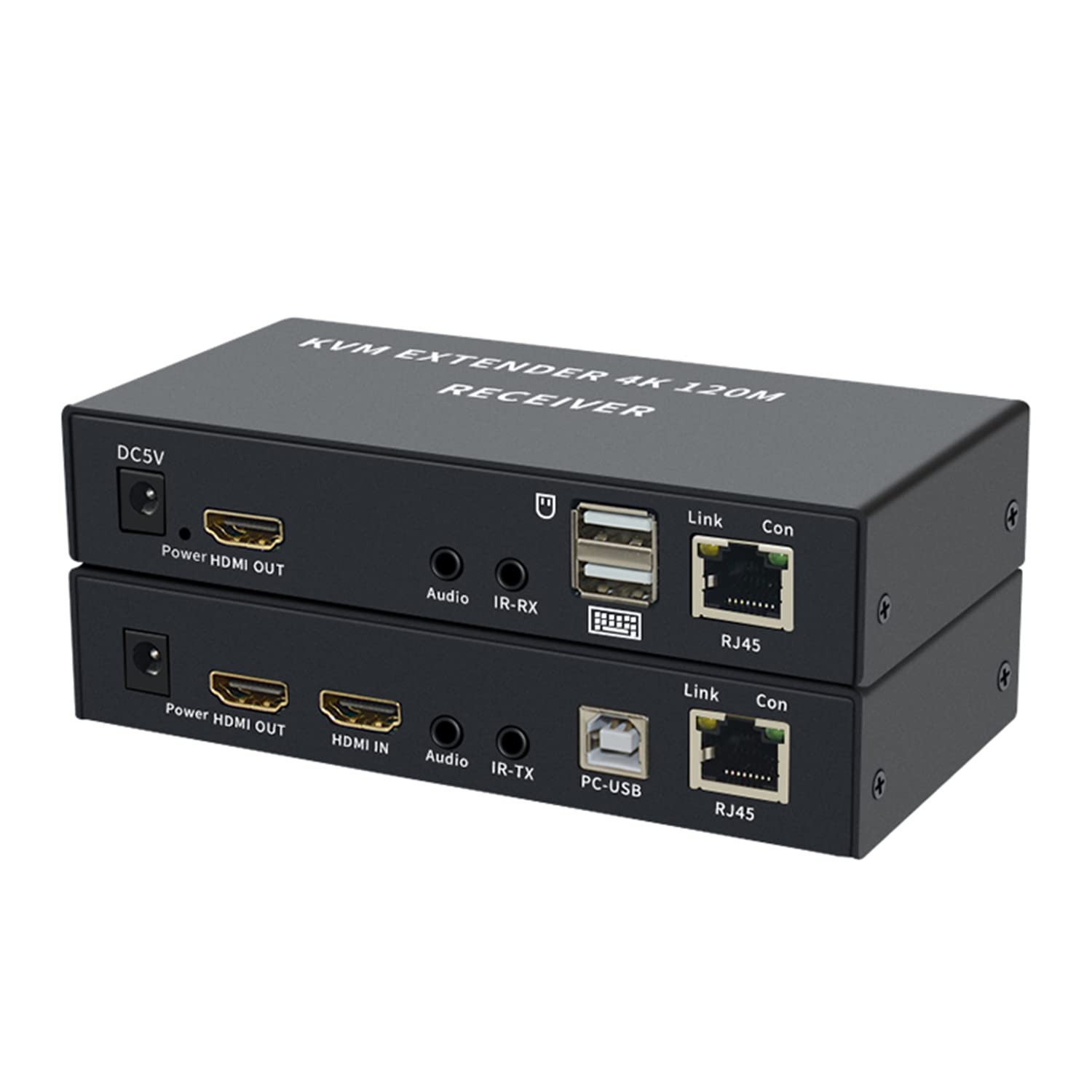KVM EXTENDER 4K 120M RECEIVER,4K HDMI KVM Extender Over cat5e/6 ...