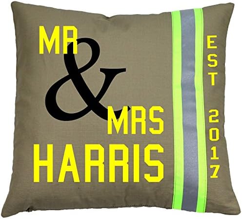 Amazon.com: Fully Involved Stitching Firefighter Personalized Tan ...