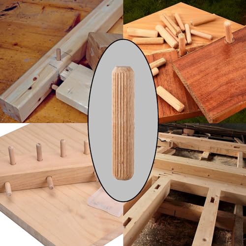 Wooden Coupling Plugs Wooden Dowels for Bore – Grooved Wooden Pins for ...