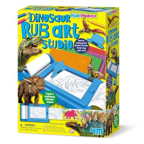 KidzMaker Dinosaur Rub Art Studio Kit – BigaMart