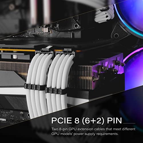 Snapklik.com : EZDIY-FAB PSU Extension Cable Sleeved Custom Mod PC ...