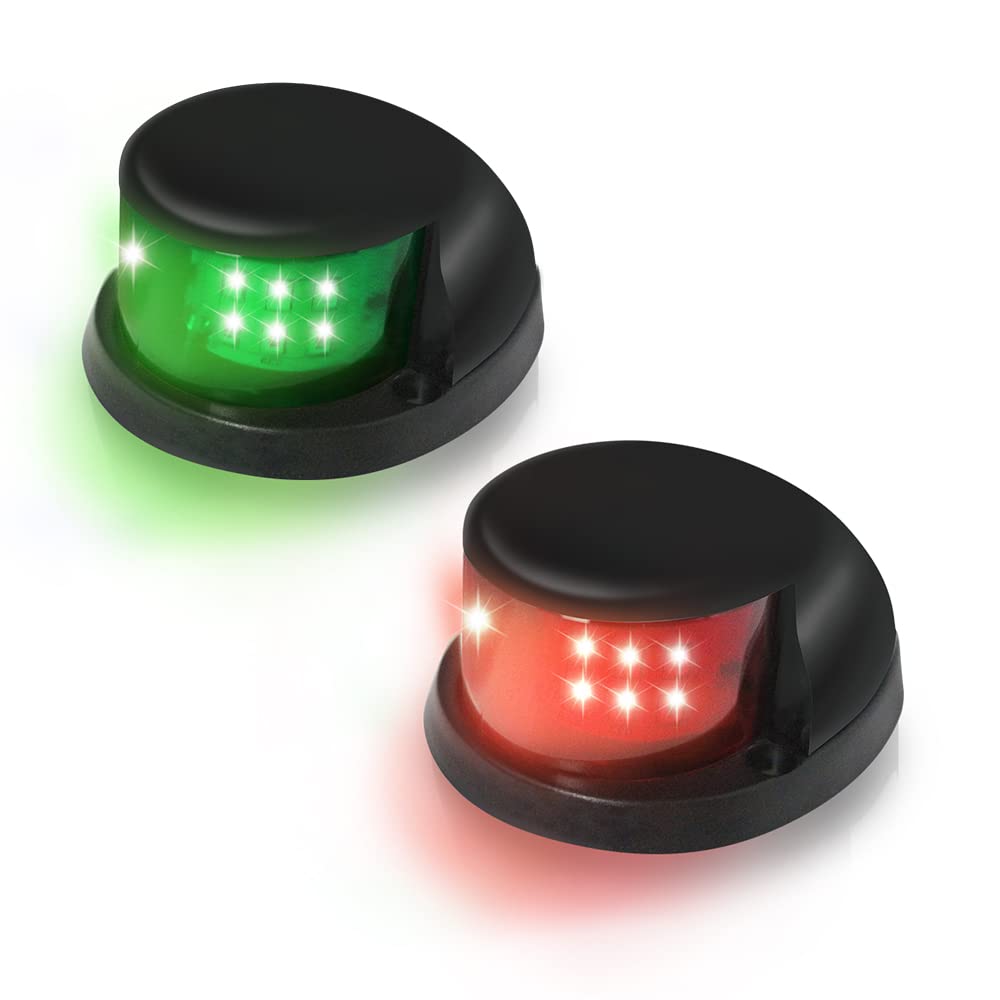 Snapklik.com : Sebnux LED Boat Navigation Light Red And Green LED ...