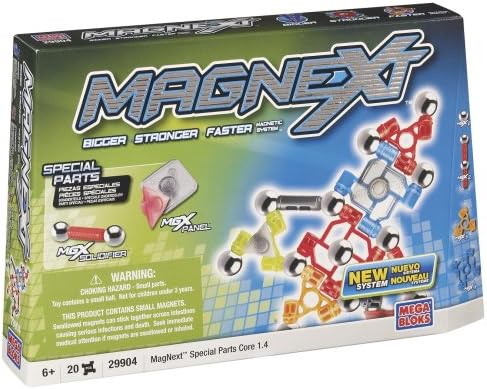 Amazon.com: Mega Bloks Magnext 20 Count Special Parts Core 1.4 : Toys ...