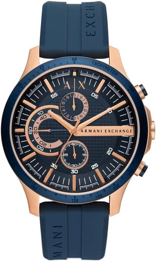 Armani Exchange, Orologio Cronografato da Uomo, in Acciaio Blu, AX2430 ...
