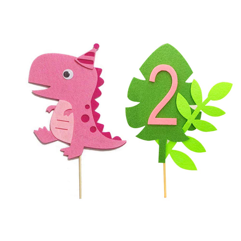Buy Dinosaur Cake Topper 2nd 3rd Birthday T-Rex TRex Two Rex Three Rex ...