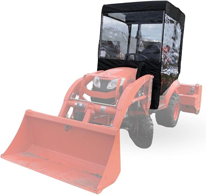 40-Inch Soft Winter Cab for Sub-Compact Tractors – Universal Fit, Stay ...