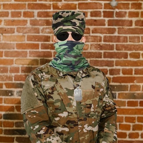 EUPSIIU 4 Pieces Army Camouflage Fancy Dress Set Solider Military ...