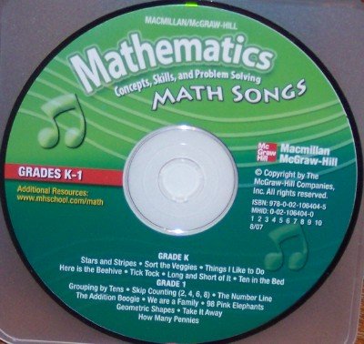 Mathematics, Math Songs, Grades Kindergarten-1 (Concepts, Skills, and ...