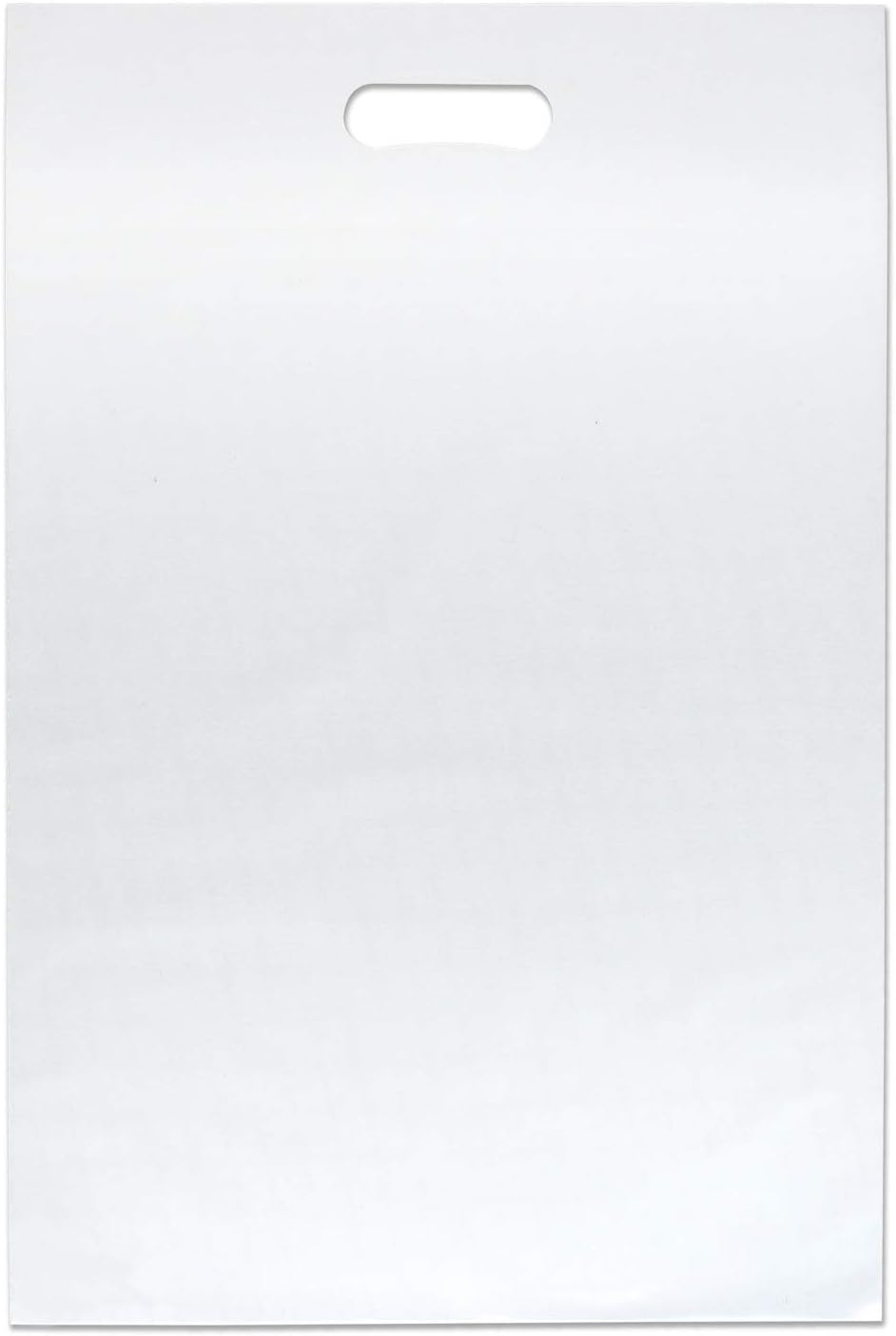 Amazon | 【A4サイズ】小判抜き 手提げ袋(白) 230x380mm 破れにくいCPP 50ミクロン厚【100枚】 | ギフトバッグ・袋 | 文房具・オフィス用品