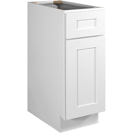 Amazon.com: GCC 12" Shaker White Kitchen Base Cabinet : Home & Kitchen