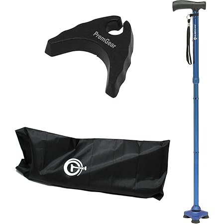 Amazon.com: HurryCane HCANE-RD-C2 Freedom Edition Foldable Walking Cane ...