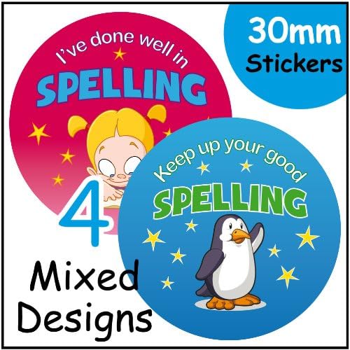 Spelling Themed Reward Stickers : Amazon.co.uk: Stationery & Office ...