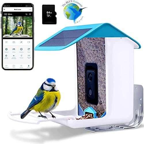 Amazon.com : Smart Bird Feeder with Camera Solar Powered, Lifetime Free ...