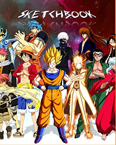 Sketchbook: Anime Mixed : 110 Pages of 8" x 10" Blank Paper for Drawing ...