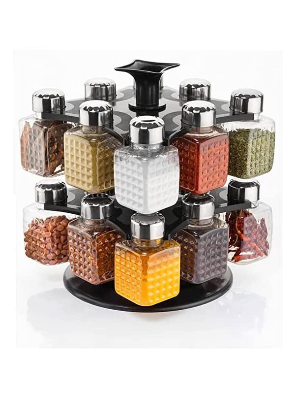 Buy Chaitnya 360° Revolving Spice Rack Masala Rack Spice Box Masala Box ...