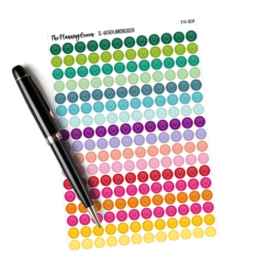 Amazon.com: Location Marker Icon Planner Stickers and Labels, Map ...